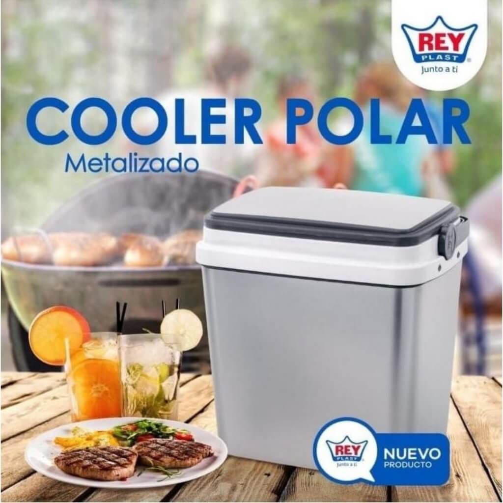 Nevera Cooler Polar Metalizada 35 litros Rey Plast | FaciHogar Todo ...