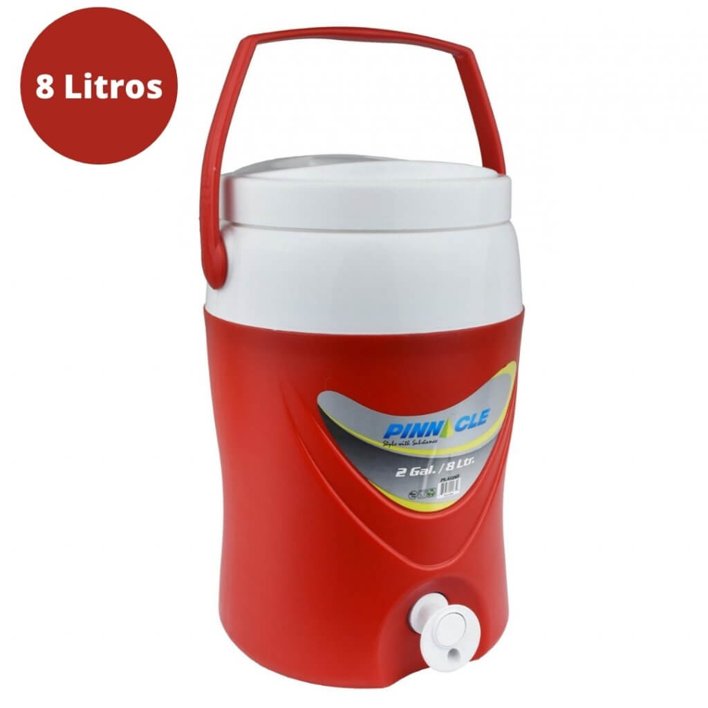 Termo Coolers 8 Litros con tapa rosca color rojo | FaciHogar Todo para ...
