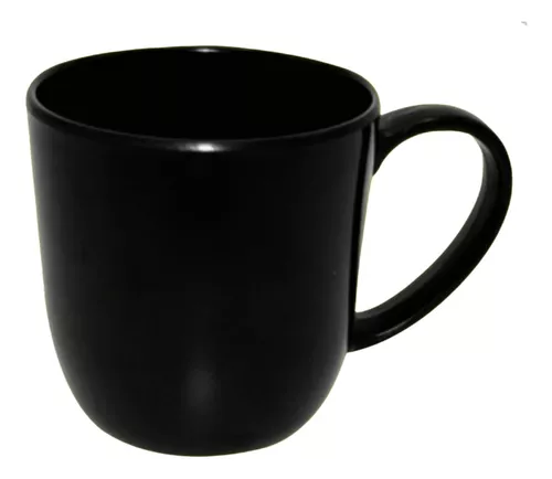 Pocillo Melamina Negro 10 Onzas | FaciHogar Todo para mesa y cocina
